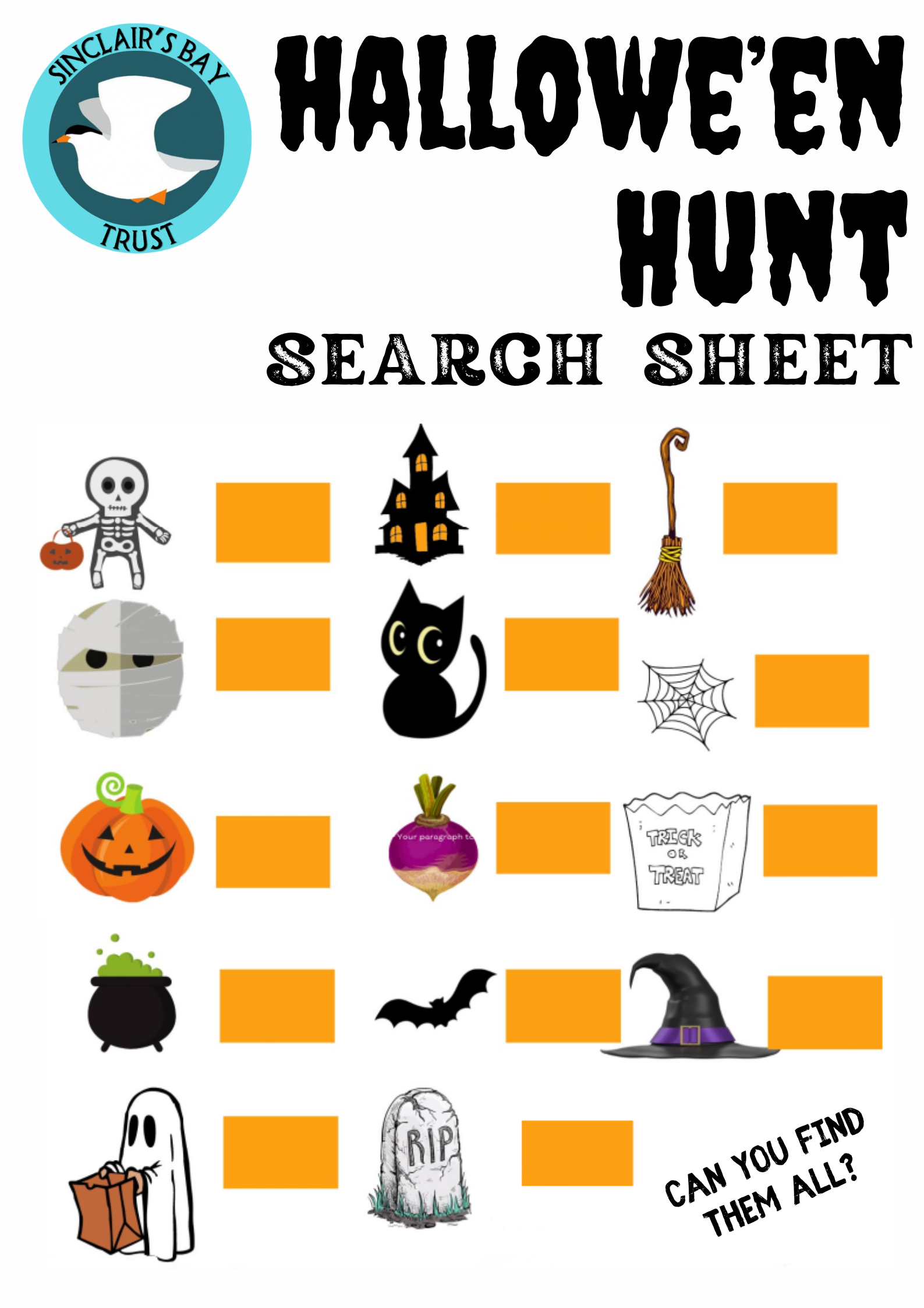 Sinclair’s Bay Halloween Hunt 2023 – Sinclair's Bay Trust